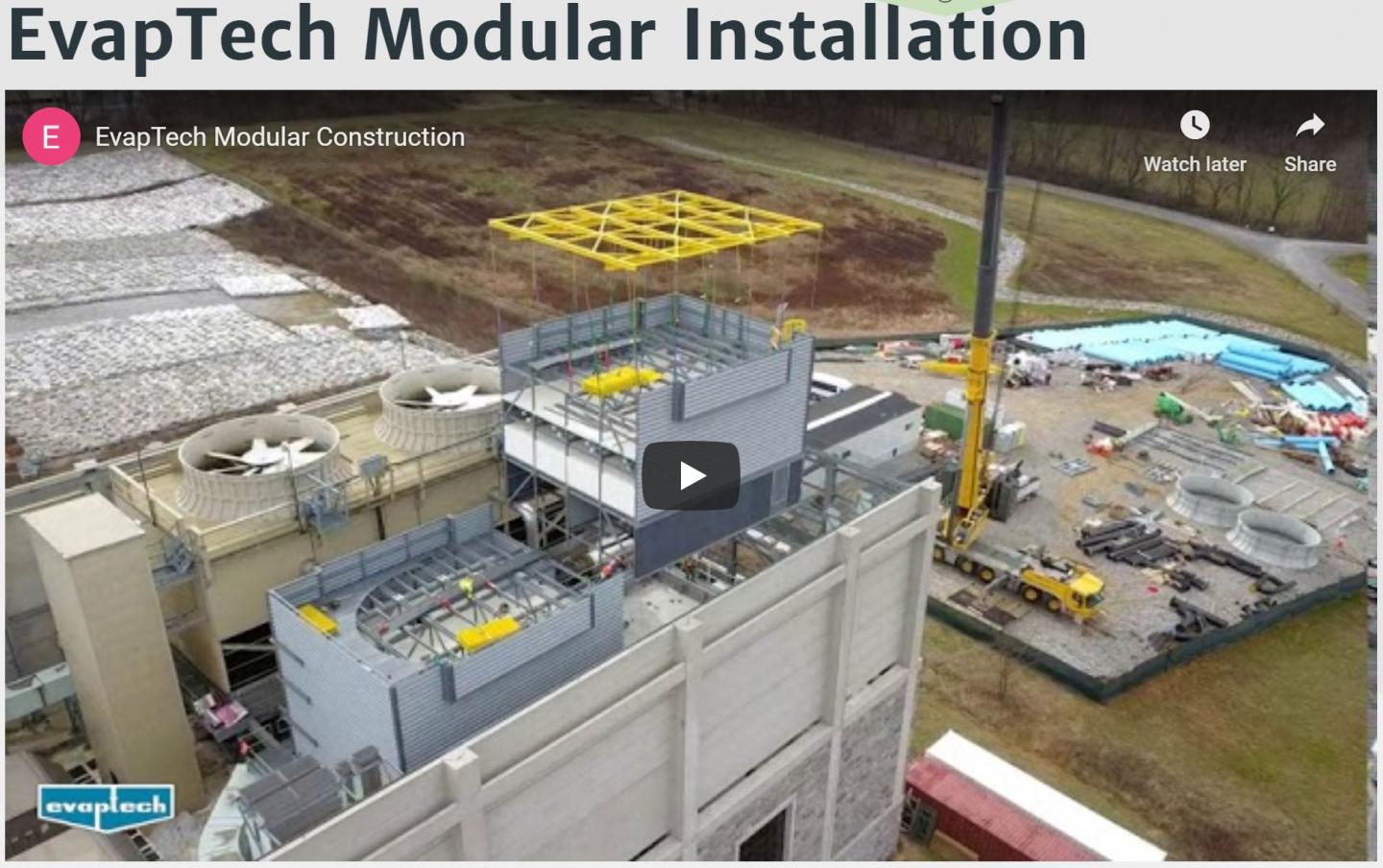 CHC Hydronics EvapTech Modular Installation | CHC Hydronics
